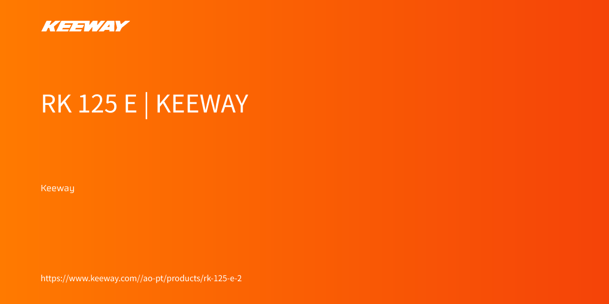 RK 125 E | Keeway