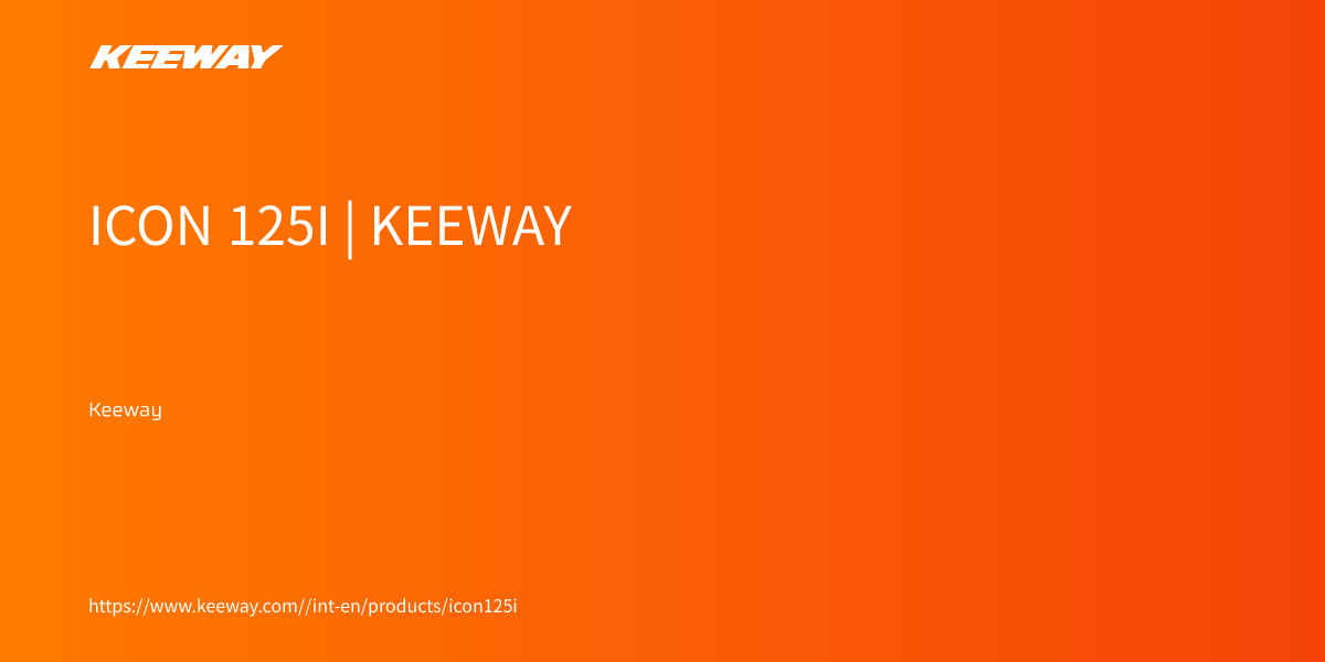 Icon 125i | Keeway