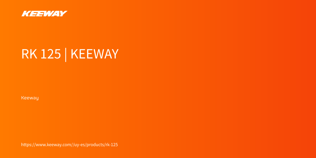 RK 125 | Keeway
